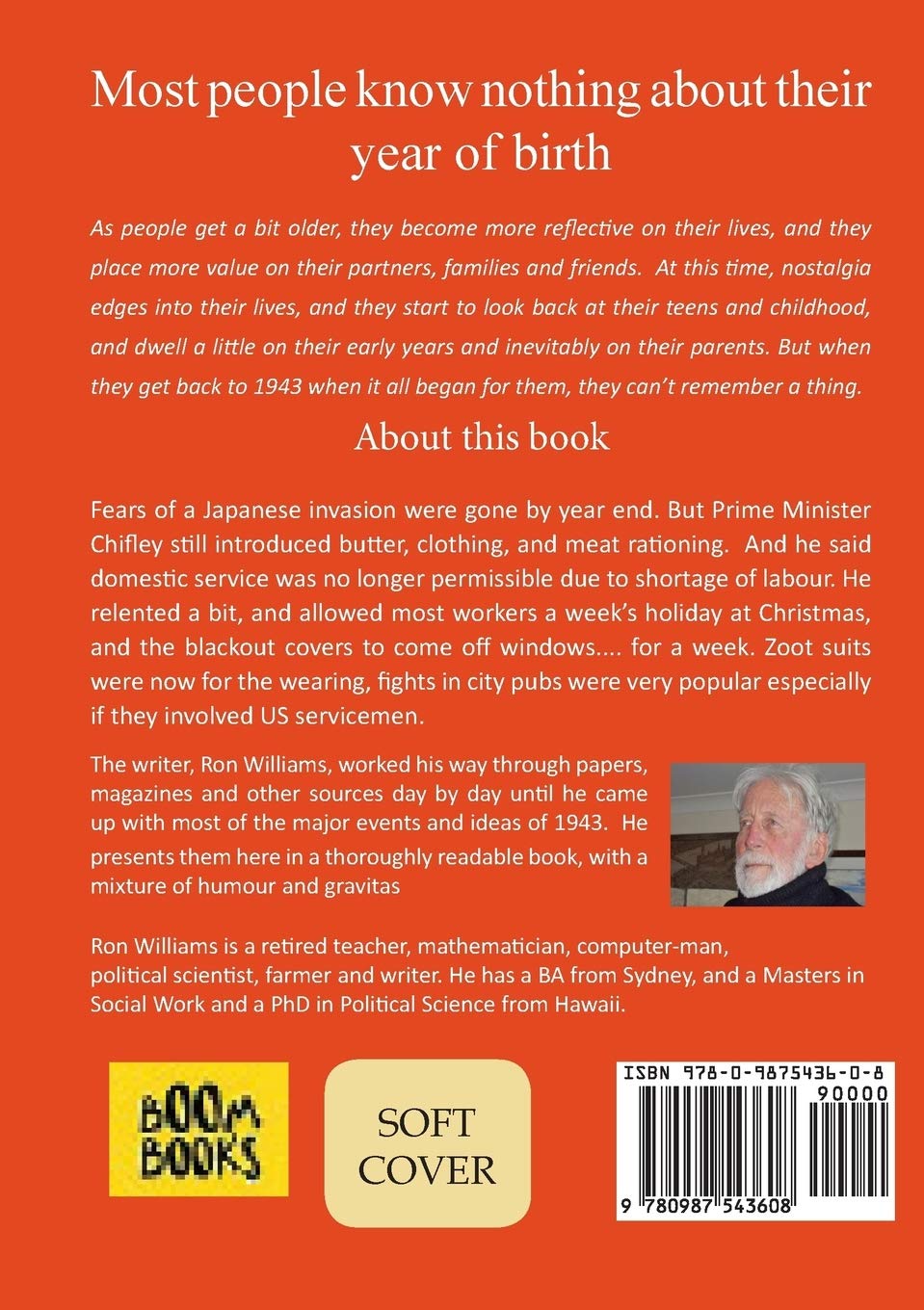 Book; Born in 1943? What else happened? - Ron Williams – Remember When Shop
